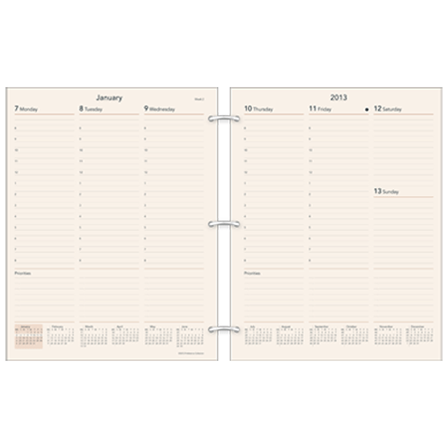 2019 Planner Refills, Weekly Planner Refill Inserts